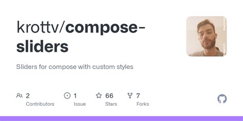 Github Krottvcompose Sliders Sliders For Compose With Custom Styles