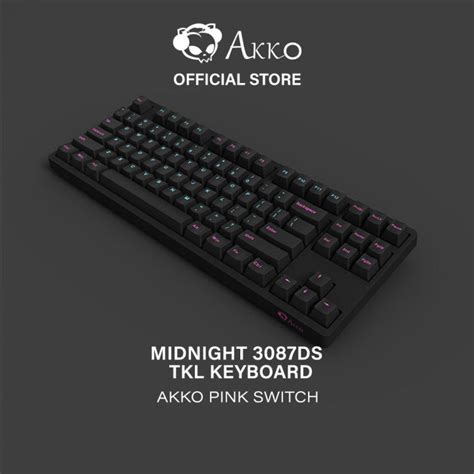 Akko Midnight 3087ds Tkl Keyboard Akko Pink Switch Lazada