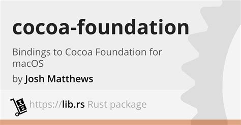 Cocoa Foundation Rust API For MacOS IOS Lib Rs
