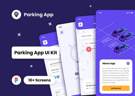 Parking App Parking App Ui Kit On Behance