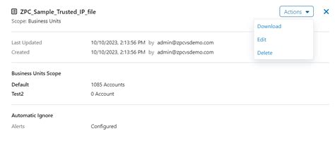 about trusted ips zscaler