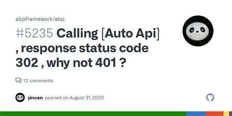 Calling Auto Api Response Status Code 302 Why Not 401 · Issue 5235 · Abpframeworkabp