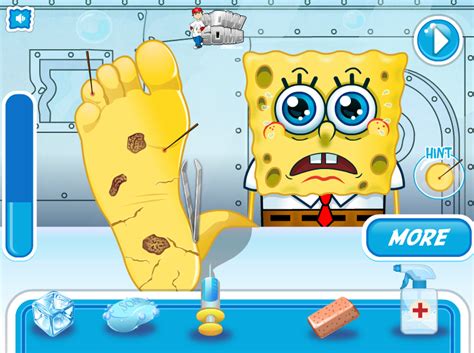 Spongebob Foot Doctor Play Online On Flash Museum 🕹️