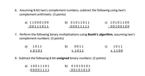 Solved Assuming Bit Two S Complement Numbers Subtract Chegg Com