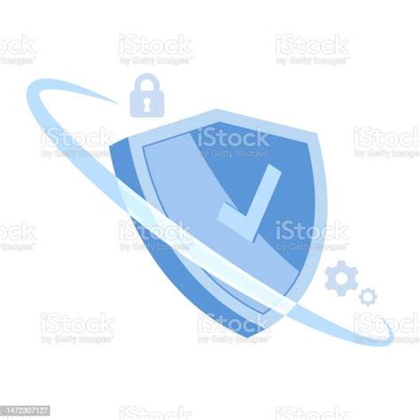 사이버 보안 기호 아이콘 동적 3d 방패 곡선 체크 기호 기어 스케치 가리기에 대한 스톡 벡터 아트 및 기타 이미지 가리기 고독 개념 곡선 Istock