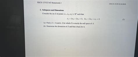 Solved EECS AT Homework Chegg Com