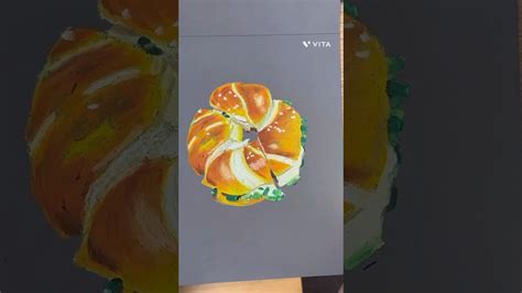 대파베이글 힐링타임 오일파스텔화 오일파스텔드로잉 오일파스텔일러스트 오일파스텔그리기 드로잉 그림그리기 그림취미