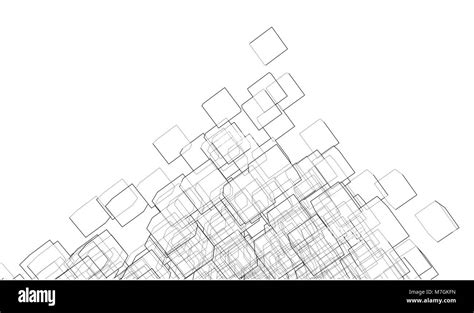 Vector Abstract Boxes Background Stock Vector Image And Art Alamy