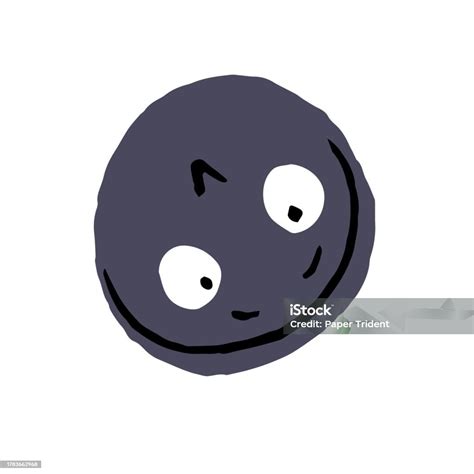 기하학적 문자를 거꾸로 둥글게 만듭니다 기하학 모양 원 반지 형태 긍정적인 감정 귀여운 얼굴 흥분된 미소가 있는 이모티콘 재밌는