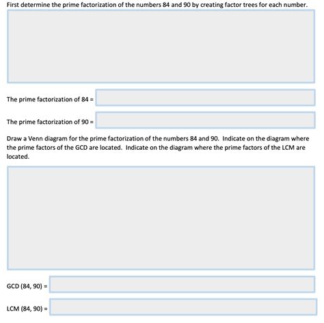 Solved First Determine The Prime Factorization Of The Chegg