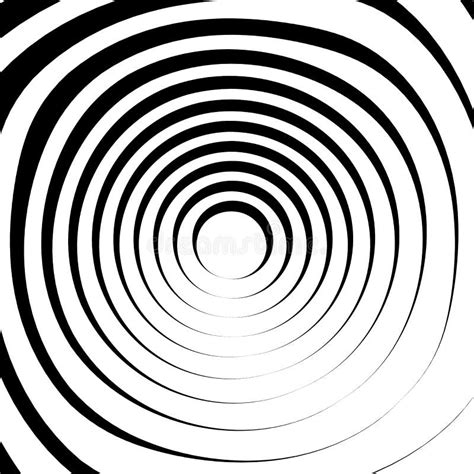 Radial Lines With Rotating Distortion Abstract Spiral Vortex S Stock Vector Illustration Of