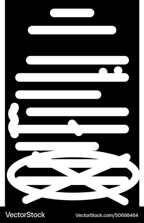 Proofreading Text Technical Writer Glyph Icon Vector Image