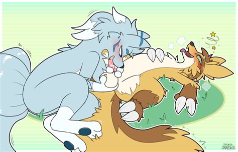 Rule 34 Alolan Form Alolan Ninetales Ass Balls Blue Body Blush Brown Body Duo Female Feral