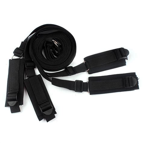 Buy Adult Game Bed Harness Set Bondage Strap Handcuffs Ankle Kit Sex Toy For Couples Online At