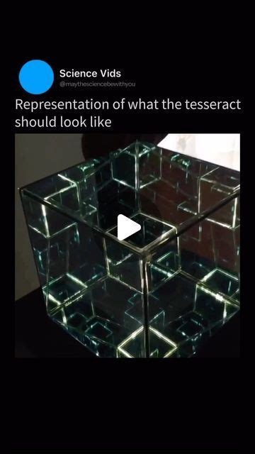 Mtsbwy🧠 On Instagram A Tesseract Is A Four Dimensional Closed Figure With Lines Of Equal