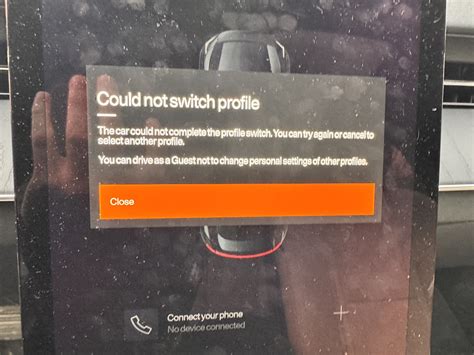 Cant Switch Profiles Polestar Forum