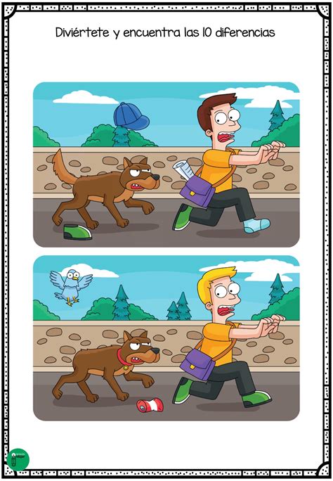 Trabajamos La Atención 10 Fichas Encuentra Las 10 Diferencias