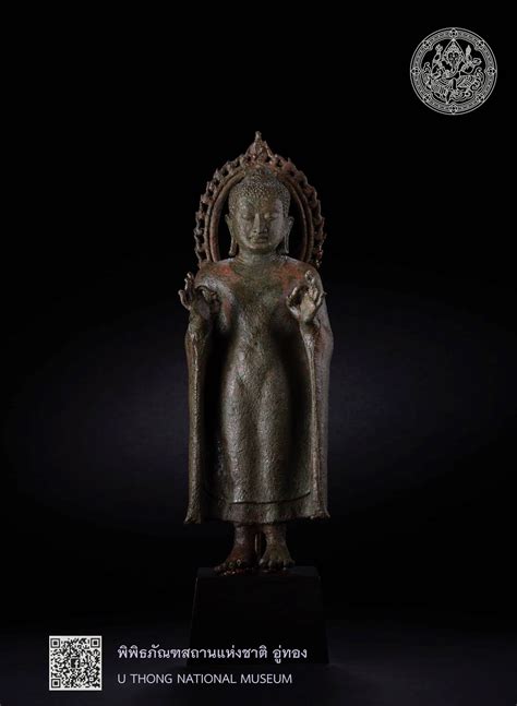 พระพุทธรูปประทานธรรม พิพิธภัณฑสถานแห่งชาติ อู่ทอง