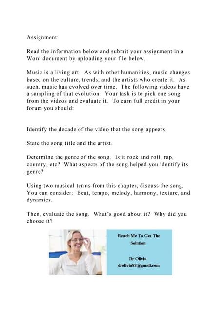 Assignmentread The Information Below And Submit Your Assignmentdocx