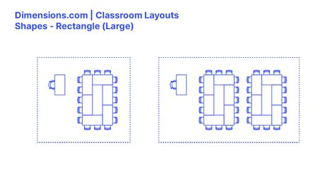 Classroom Shapes Rectangle Large Dimensions And Drawings