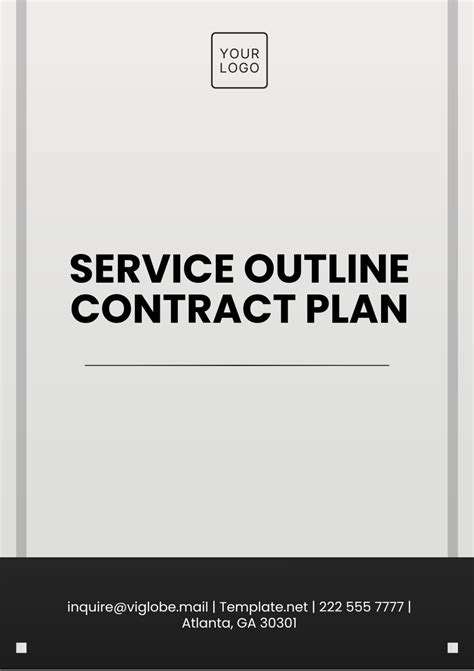 Free Service Outline Contract Plan Template To Edit Online