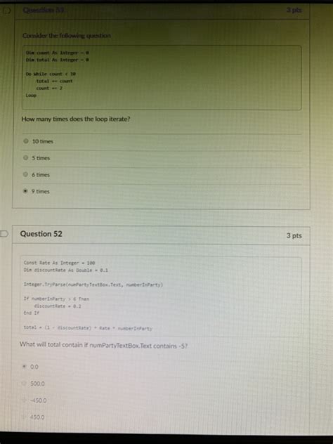 Solved 3 Pts Oin Court As Integer8 Din Total As Integer E Do