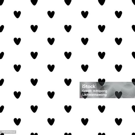 검은 색 흰색 배경에 원활한 패턴 심장 백 그롬드 템플릿 심장 모양 원활한 배경 벽지 장식 Textrue 그래픽 요소 벡터