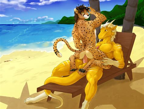 Rule 34 Anal Anal Sex Anthro Anthro On Anthro Beach Chaise Lounge