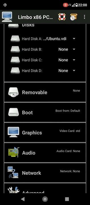 run virtual box disk on android with limbo pc emulator short youtube