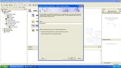 Creating A Parameter Map In Cognos