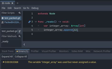On Assigning Any Value To A Packedarray I Still Get The This Variable