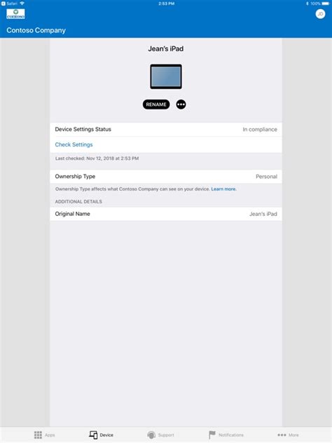Intune Company Portal Apprecs