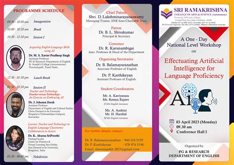 A One Day National Level Workshop On Effectuating Artificial Intelligence For Language Proficiency