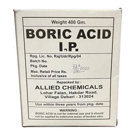 Boric Acid At ₹ 105kg Goregaon East Mumbai Id 2852224984230