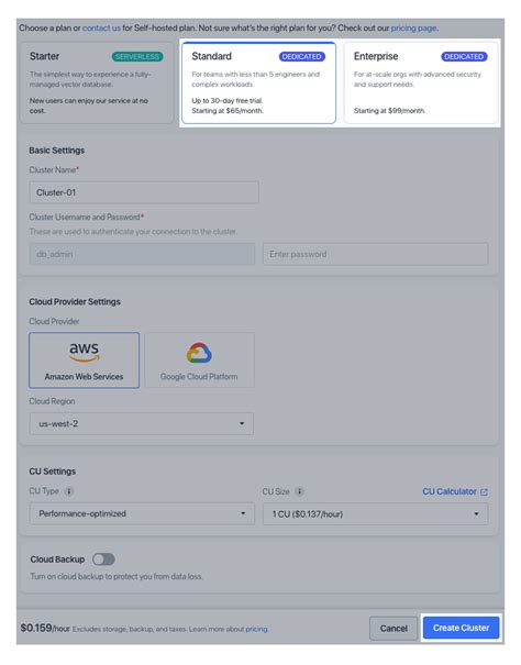 Create Cluster