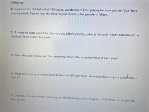Solved Question Suppose You Play A Coin Toss Game In Which Chegg