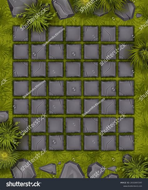 Stone Grass Ui Background Game Rock Stock Vector Royalty Free 2032697297 Shutterstock