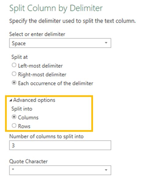 Methods To Split Columns In Power Query