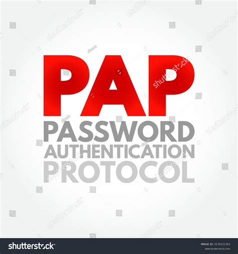 Pap Password Authentication Protocol Passwordbased Authentication Stock