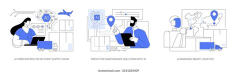 Ai Supply Chain Management Abstract Concept Stock Vector Royalty Free 2411035409 Shutterstock