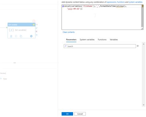 Azure I Want To Concatenate A File Name With A Timestamp Stack Overflow