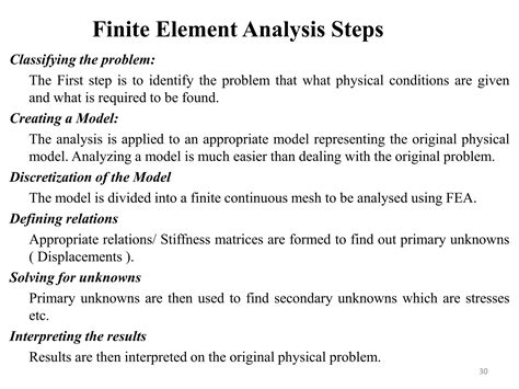 Introduction To Finite Element Method Ppt