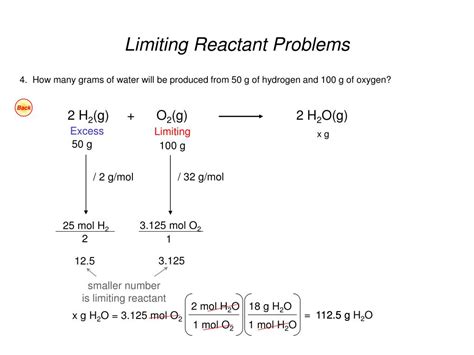 How To Work Out The Limiting Reactant