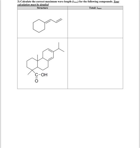 Solved Calculate The Correct Maximum Wave Length Lambda