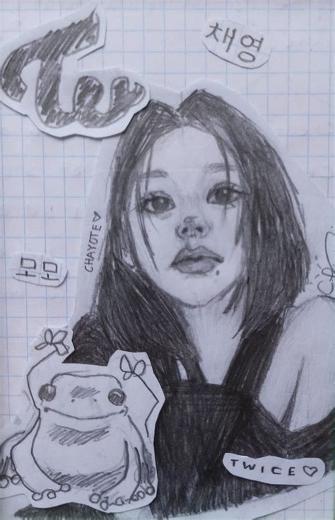 Chaeyoung Twice Dibujo Lápiz Dibujos Bonitos Inspo De Arte Tutorial