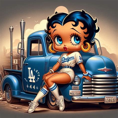 Dodger Images Betty Boop Yankees Betty Boop Dodgers