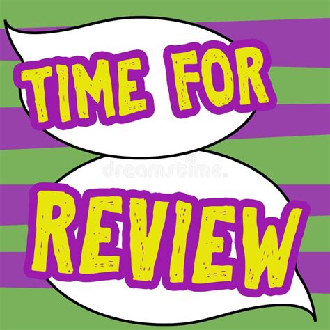 Sign Displaying Time For Review Internet Concept Evaluation Feedback