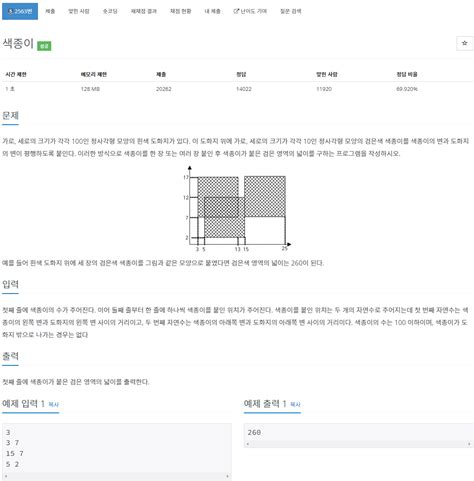 백준 2563 색종이 자바 C C Nodejs Kotlin Python C Nahwasa 백준 2563 색종이 자바 C C Nodejs Kotlin Python C Nahwasa