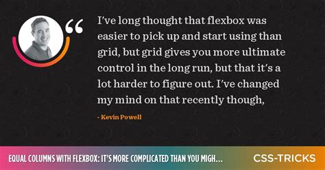 Equal Columns With Flexbox Its More Complicated Than You Might Think Rmkcode