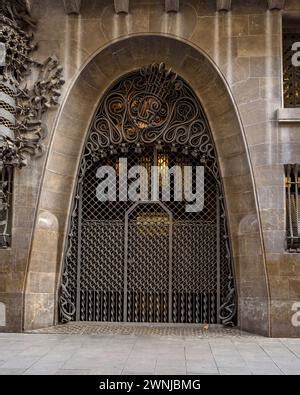 Doors With Wrought Iron In The Güell Palace The Work Of Antoni Gaudí
